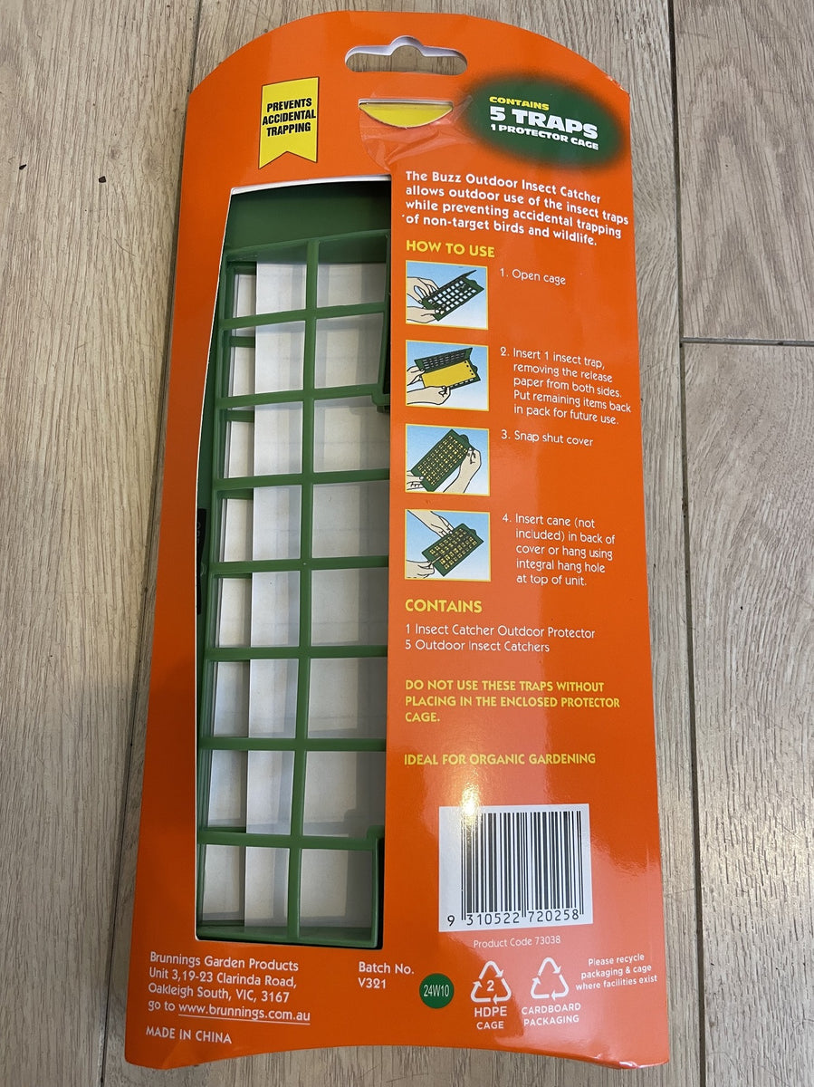 THE BUZZ OUTDOOR INSECT CATCHERS WITH PROTECTOR CAGE – Poyntons Nursery
